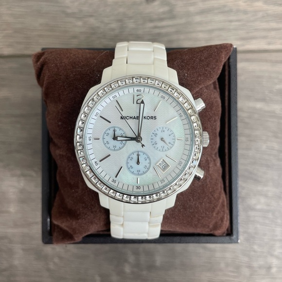 MICHAEL Michael Kors | Accessories | Michael Kors Womens White Watch ...